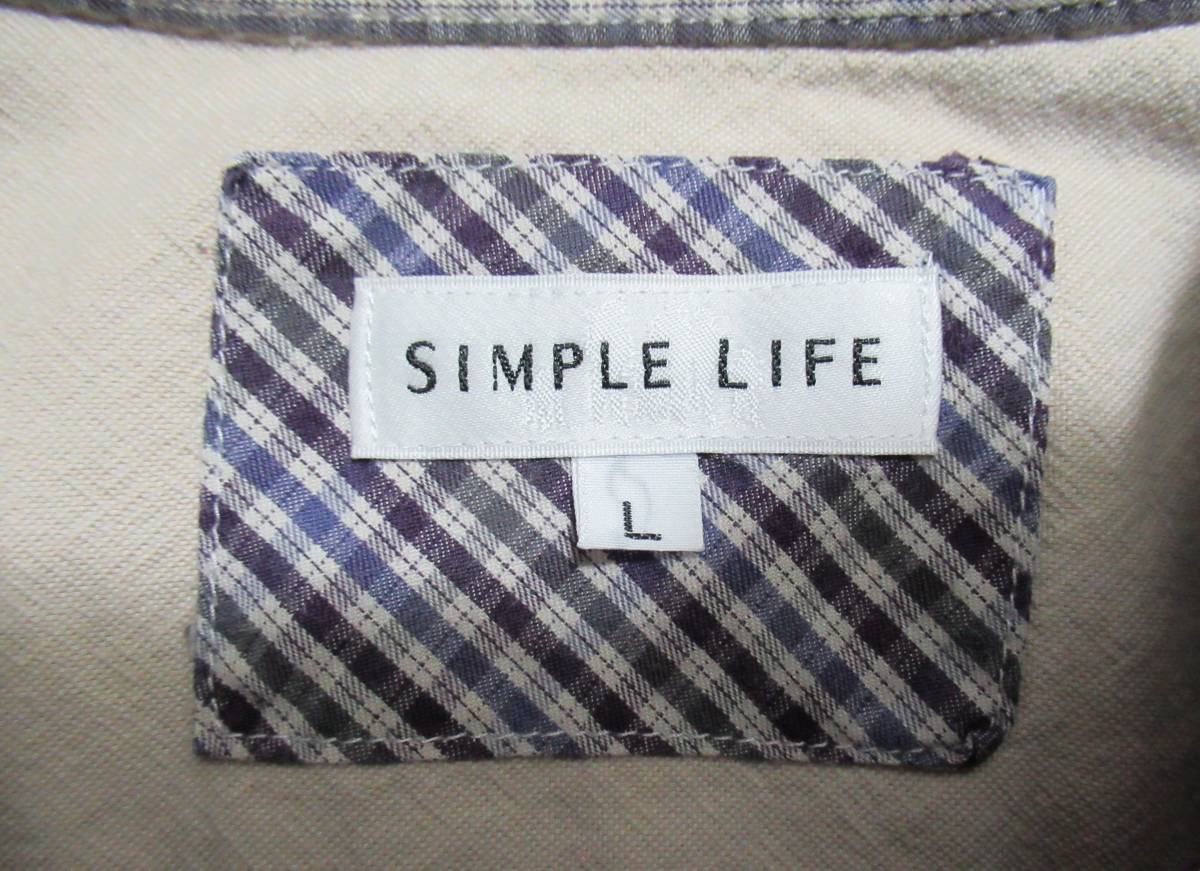 Yahoo!オークション - SIMPLE LIFE/シンプルライフ シャツ ボタンダウ...