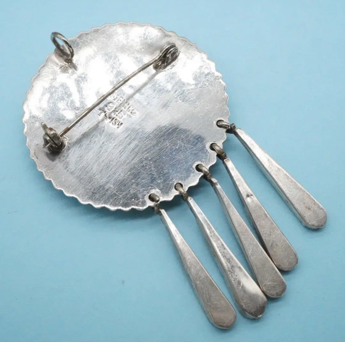 Yahoo!オークション - 【816】メキシコ Mexico シルバー925 ブローチ ...