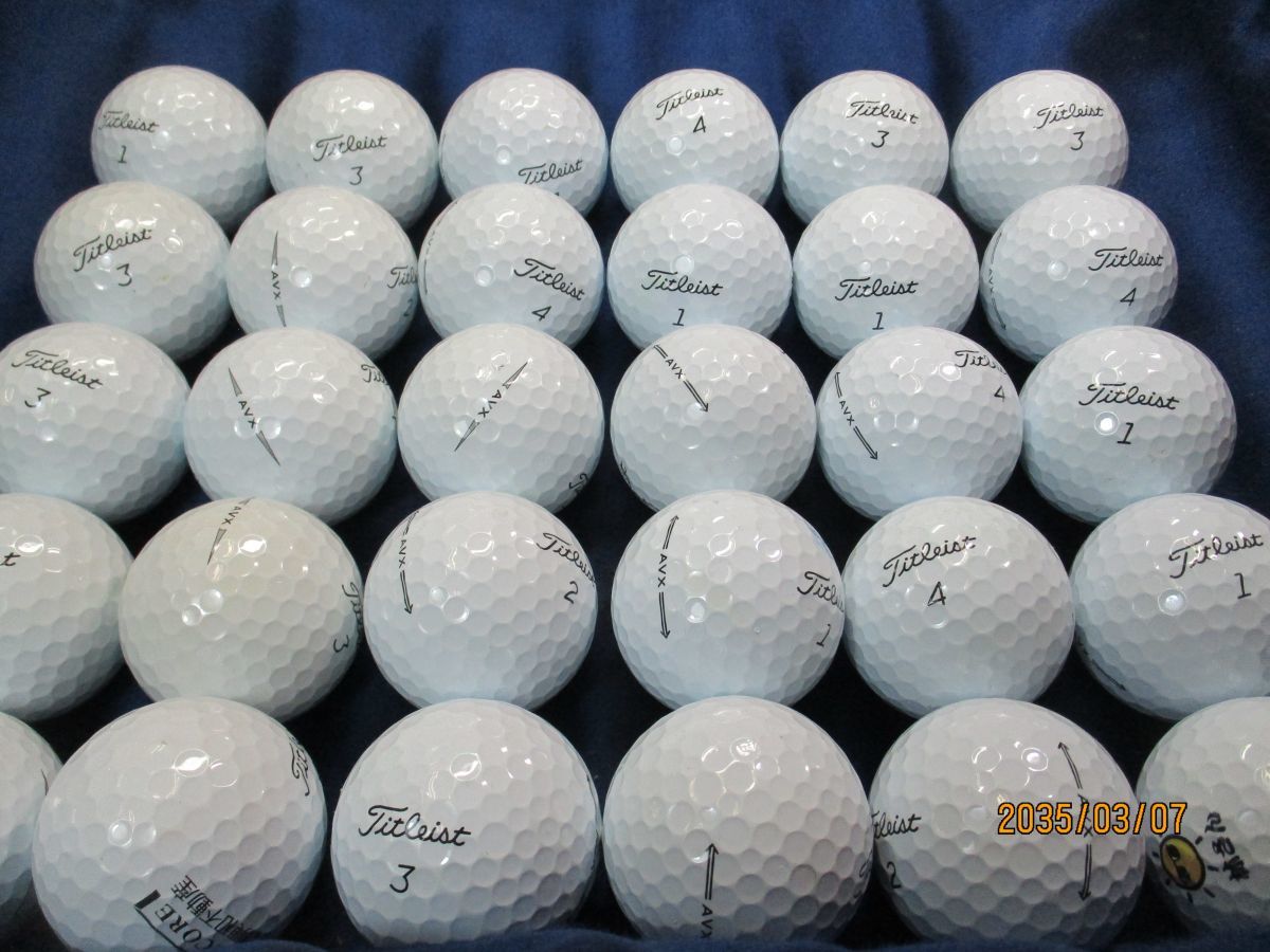 Yahoo!オークション - 5570【特A級】タイトリスト Titleist -AVX- 30個