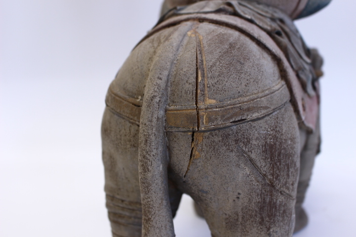 代購代標第一品牌－樂淘letao－e254 技工名品 国宝 東寺 帝釈天半跏像 楠材 木彫 高さ48cm 木製 仏像 彫刻 仏教美術 検)四天王 曼荼羅