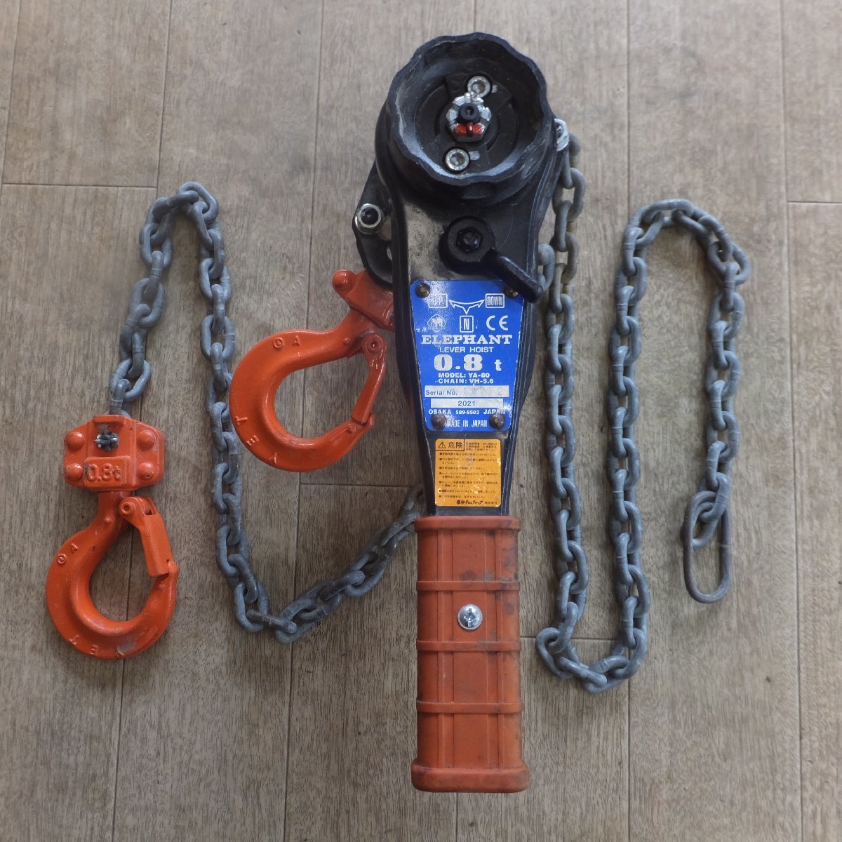 Yahoo!オークション - 象印 ELEPHANT YA型 強力レバーホイスト YA-80 ...