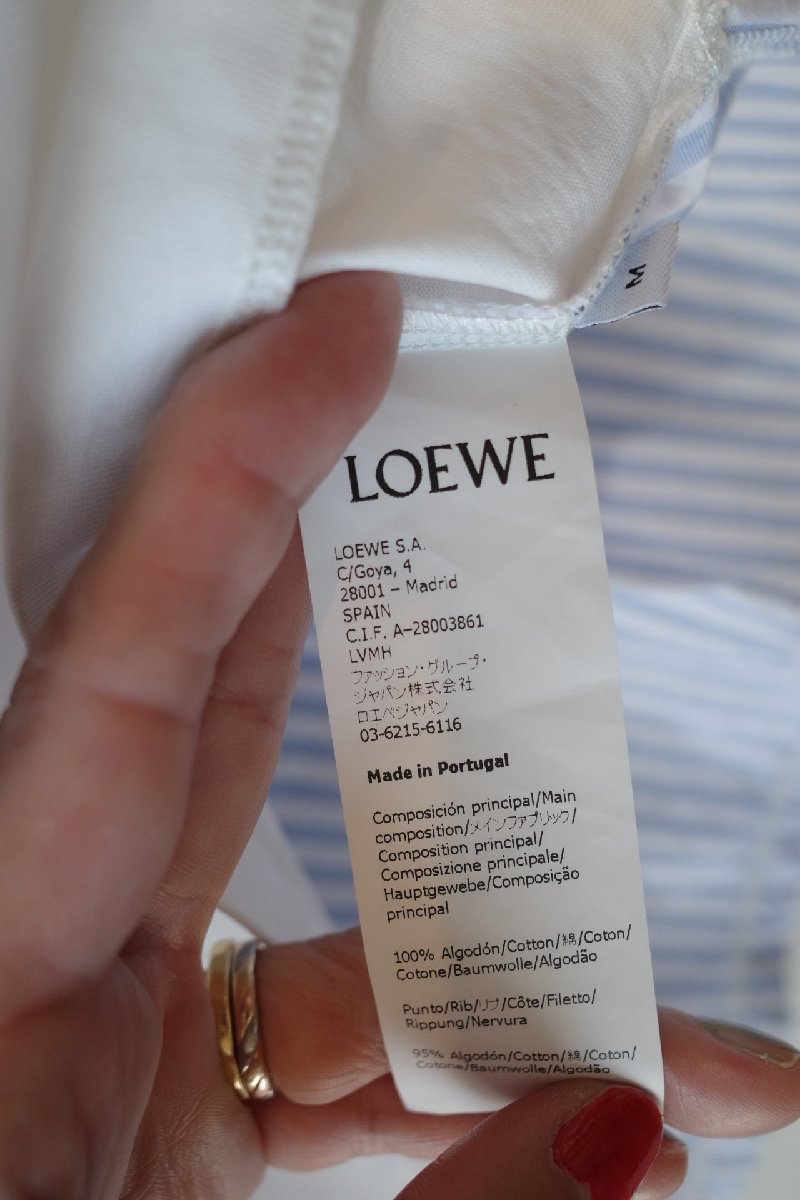 代購代標第一品牌－樂淘letao－★送料無料！LOEWE/ロエベ *ストライプ切り替え ゆったりブラウス* 古着のgplus広島 2308r1