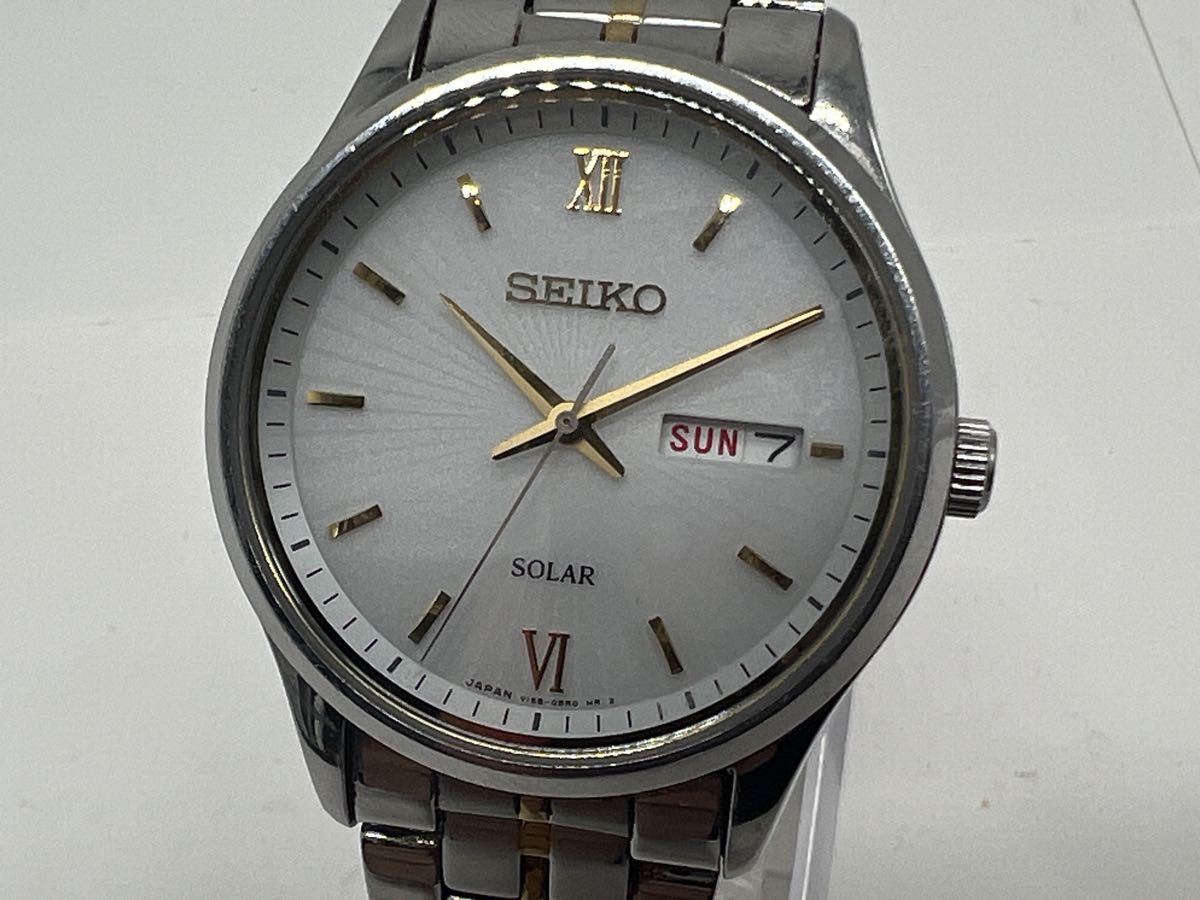 Yahoo!オークション - SEIKO セイコー スピリット ソーラー V158-0AW0...