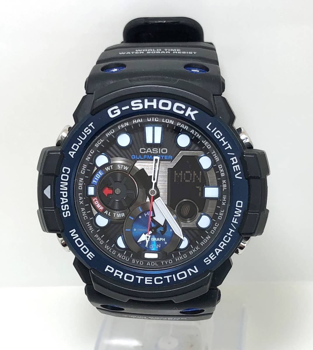 代購代標第一品牌－樂淘letao－時計(サ60)『WH-9848』★CASIO(カシオ)★GN-1000B★ガルフマスタータイドグラフ★アナデジ★稼働品★
