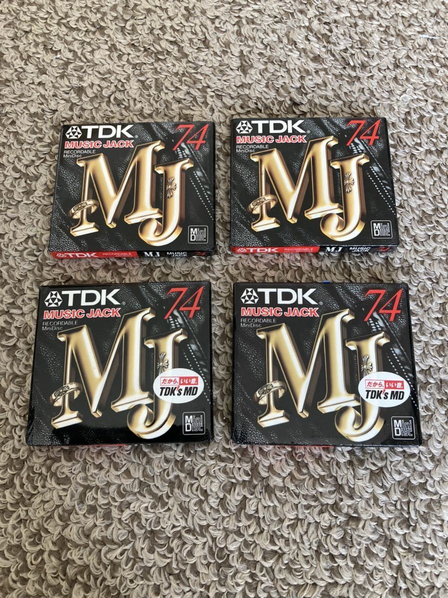 Yahoo!オークション - 新品 未開封 MD TDK MJ 74分 4枚 レトロ 当時物 ...