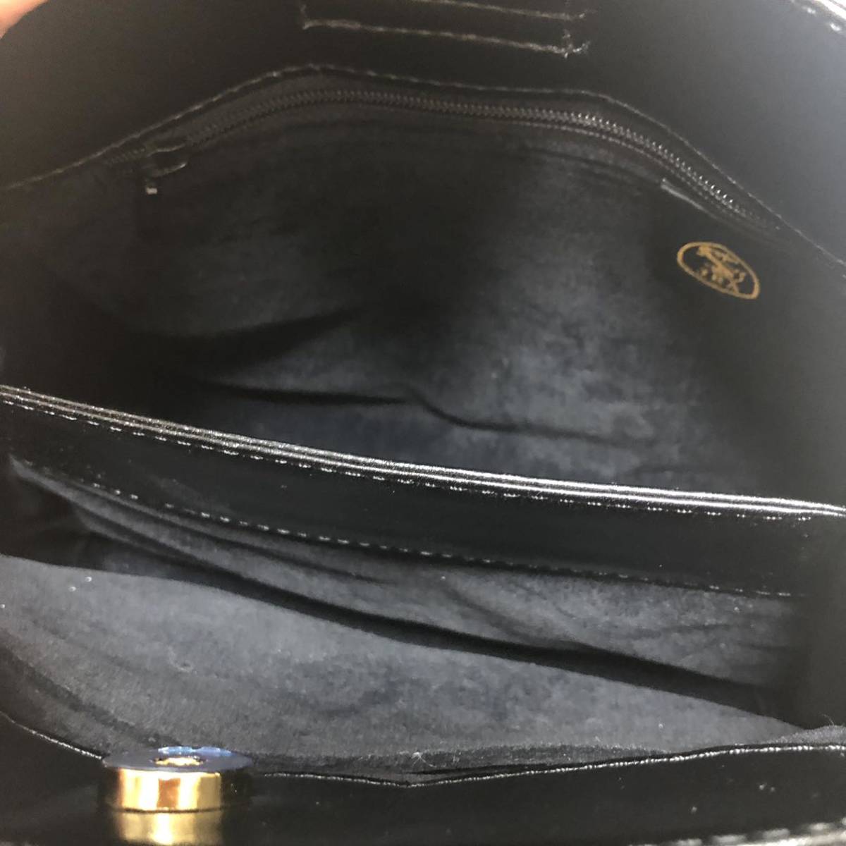 代購代標第一品牌－樂淘letao－(20)未使用級「JRA認定」 クロコダイルレザー 斜めがけショルダーバッグ ハンドバッグ 黒ブラック ワニ革 カバン鞄バック Ki