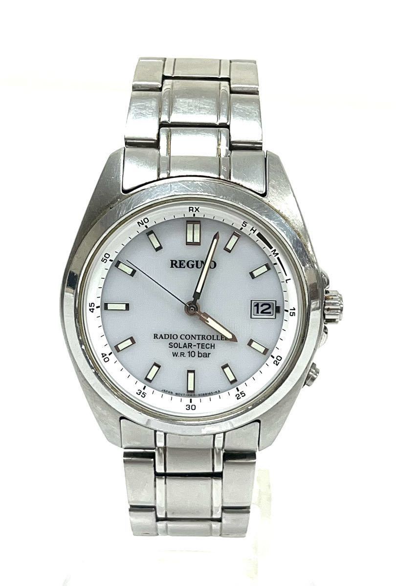 Yahoo!オークション - REGUNO レグノ ソーラー電波時計 腕時計 稼働品 ...