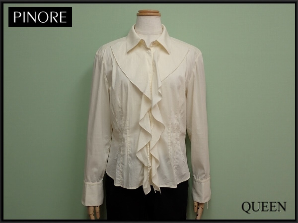 Yahoo!オークション - 送料無料 PINORE フリルブラウス・38 ピノーレ/...