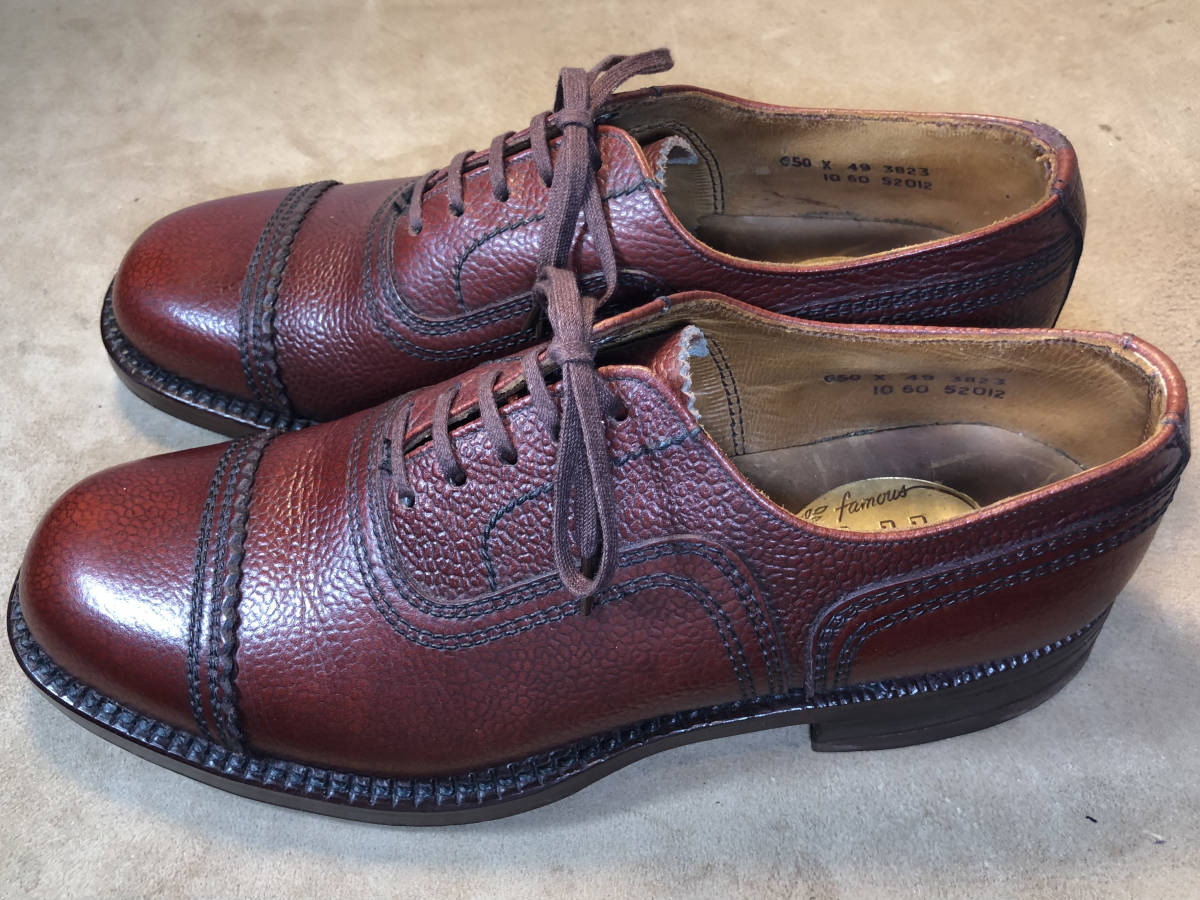 ビンテージ 英国靴「Cable DE LUXE」60年代 キャップトゥ ビンテージ 英国靴「Cable DE LUXE」60年代 キャップトゥ