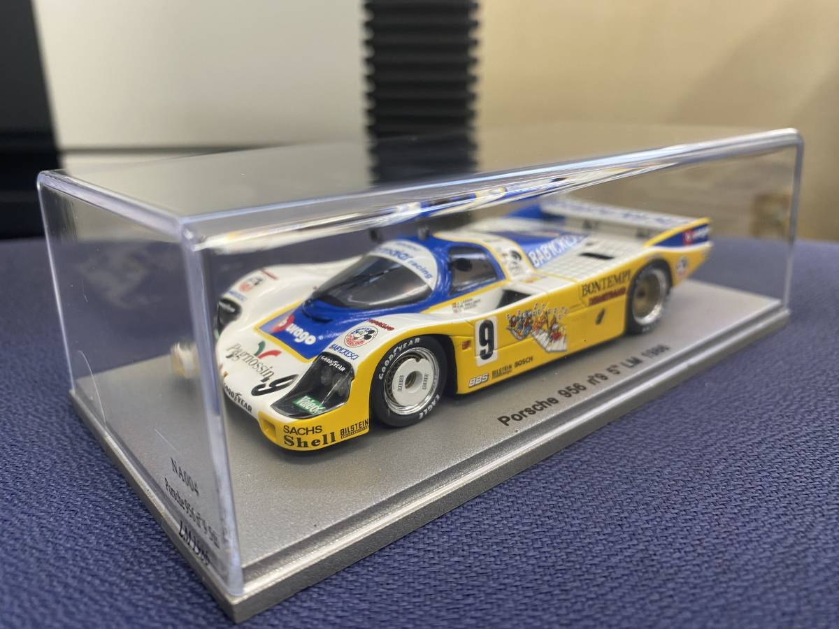 Yahoo!オークション - 1/43 NEWACE特注 ポルシェ956 No9 5th LM1986 デ...