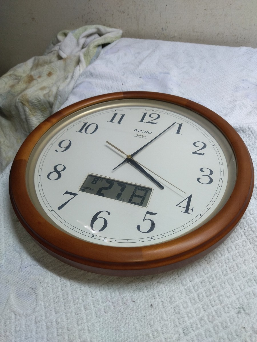 Yahoo!オークション - SEIKO セイコー 電波時計 掛時計 クォーツ KS227...