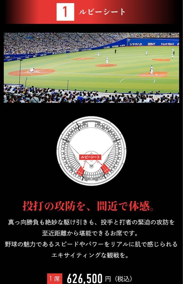 9/5(火)バンテリンドーム 中日阪神戦 ルビーシート ペア 9/5(火)バンテリンドーム 中日阪神戦 ルビーシート ペア