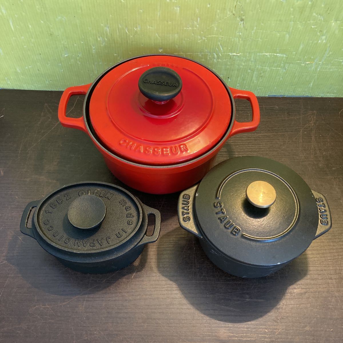 Yahoo!オークション - CHASSEUR 16cm キャセロール STAUB 12cm OIGEN ...