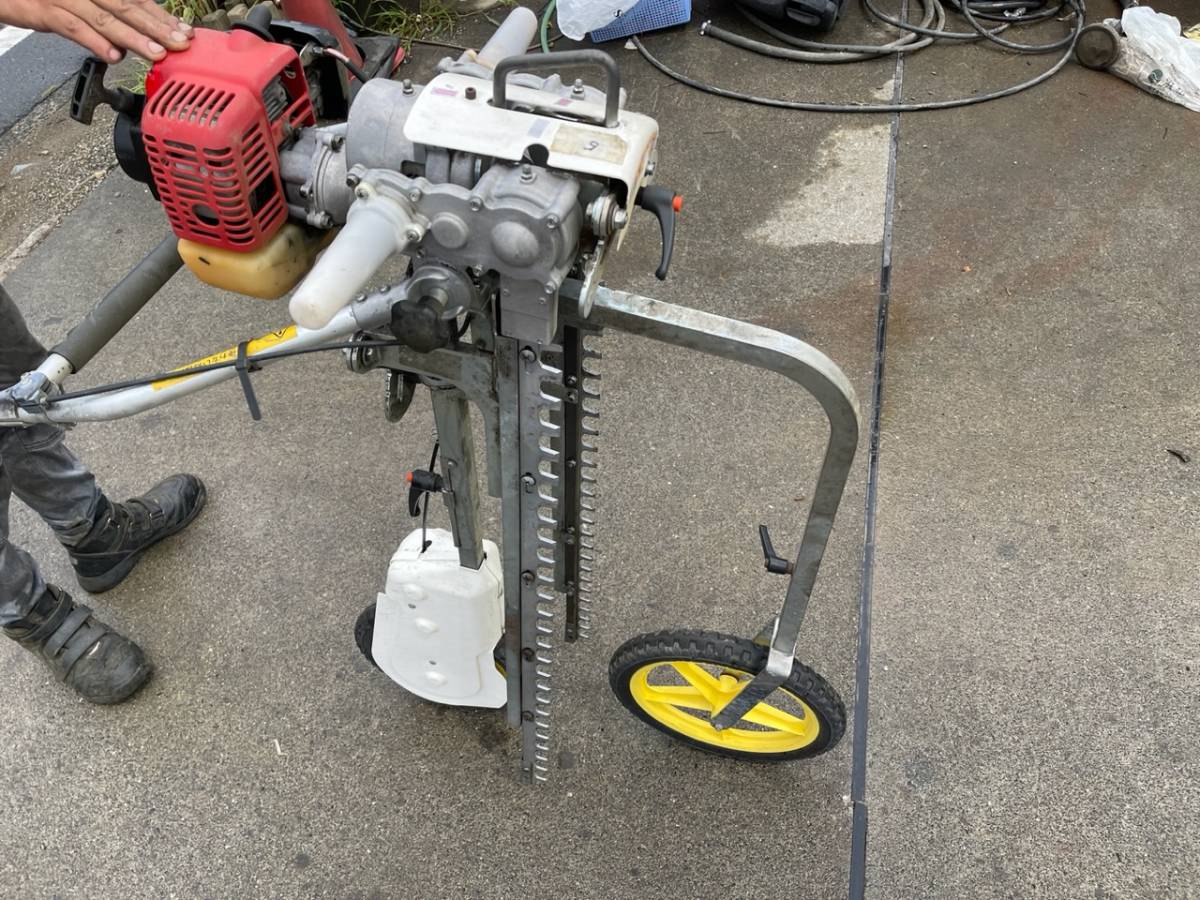 Yahoo!オークション - 美品OCHIAI 落合 EW-17D 自走式二輪両面裾刈機 ...