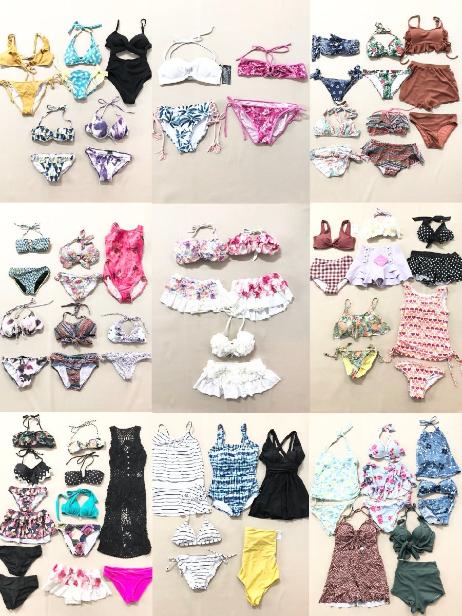 Yahoo!オークション - レディース 水着 35セット まとめ ビキニ セパ...