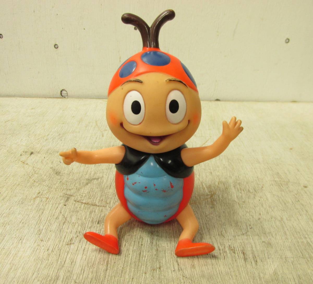 代購代標第一品牌－樂淘letao－64「昭和レトロ みなしごハッチ てんとう虫 ソフビ人形 鳴き笛 タツノコプロ 当時物」