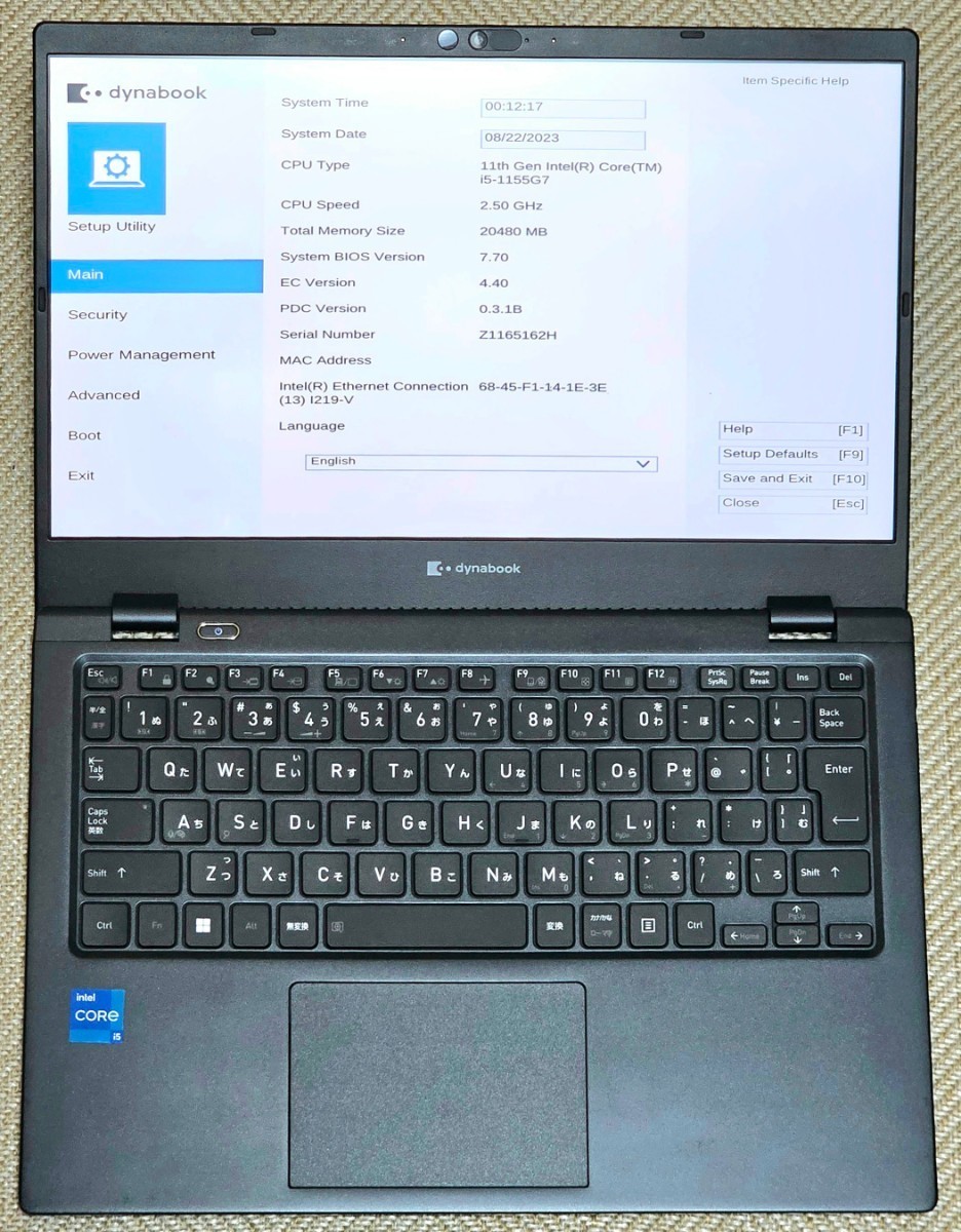 代購代標第一品牌－樂淘letao－dynabook G6 オニキスブルー P2G6UBBL 外装美品 BIOS表示のみ確認 Core/i5/1155G7/20GB/ストレージ無/FHD/IPS ...