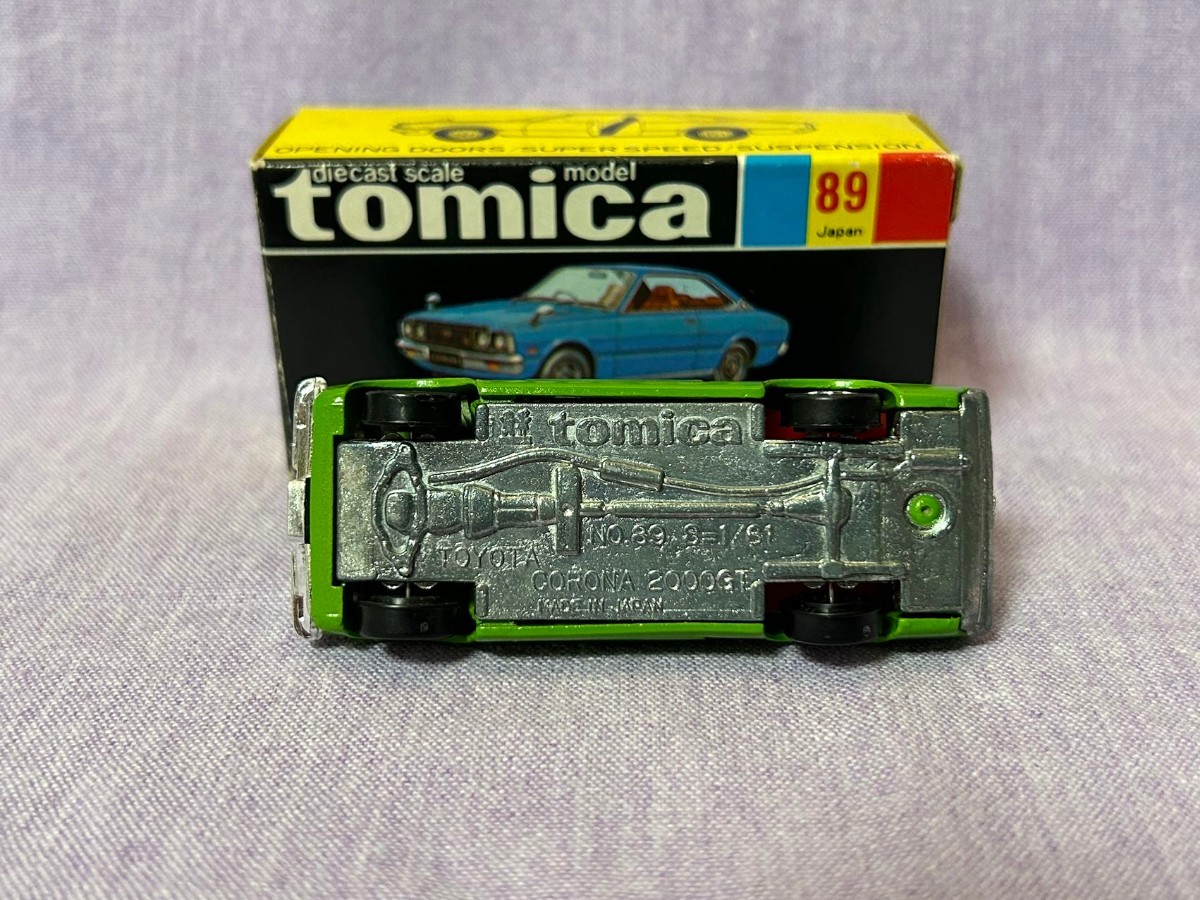 ヤフオク! - 003-トミカ 黒箱 89 トヨタ コロナ 2000GT 緑 1E...