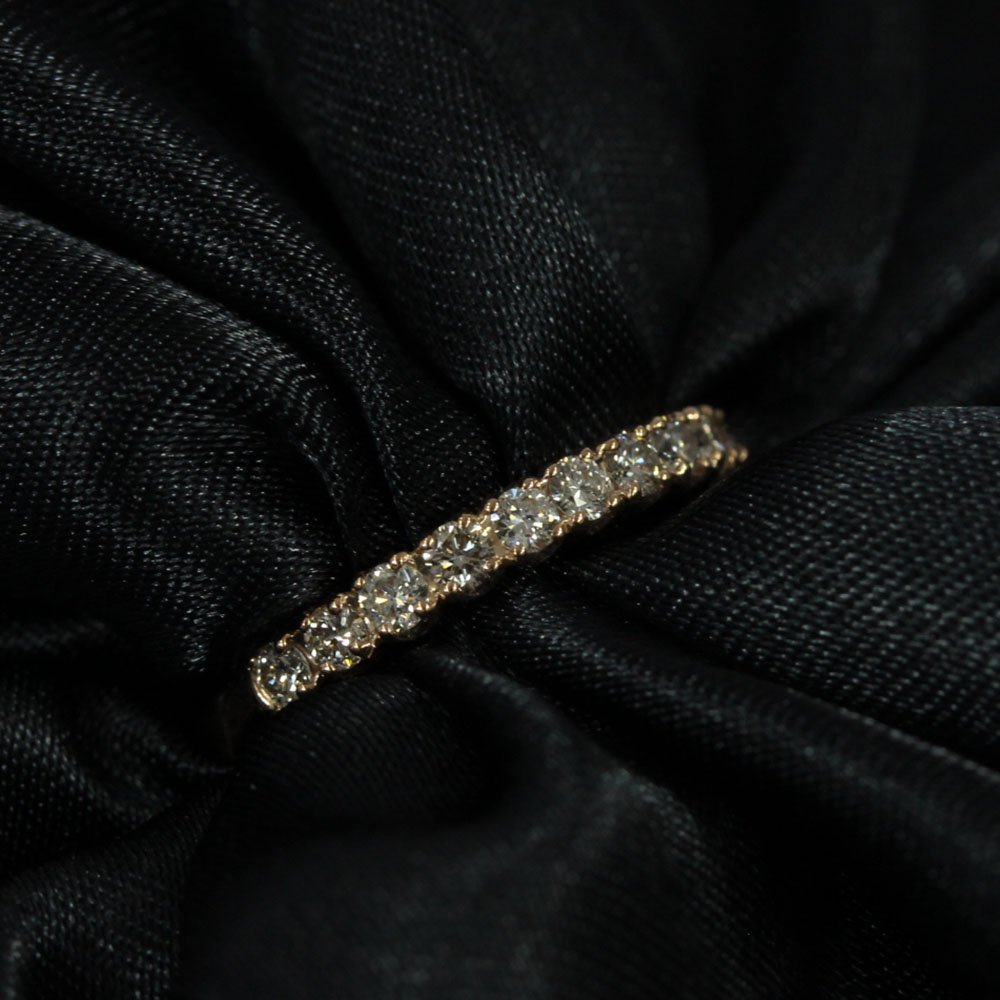 Yahoo!オークション - ハーフエタニティ 10P・ダイヤモンドリング・指...