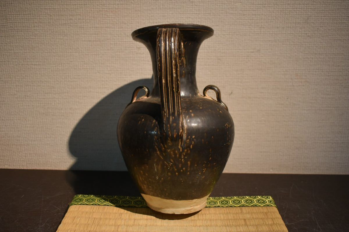 Yahoo!オークション - 【GE】Y302【コレクター所蔵品】時代 磁州窯黒釉...