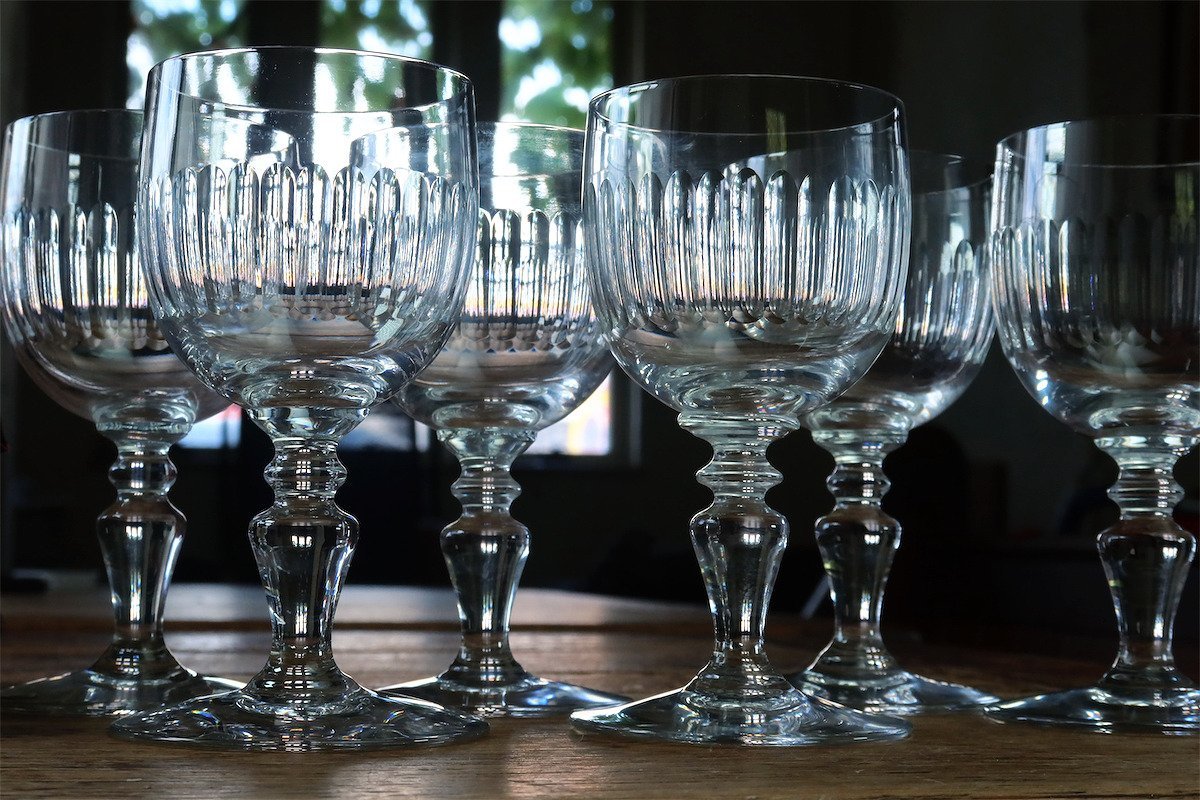 代購代標第一品牌－樂淘letao－1900年頃 BACCARAT Ballon Renaissance 6本 ビンテージワイングラス オールドバカラ ルネッサンス アンティーク クリスタルグラスセット