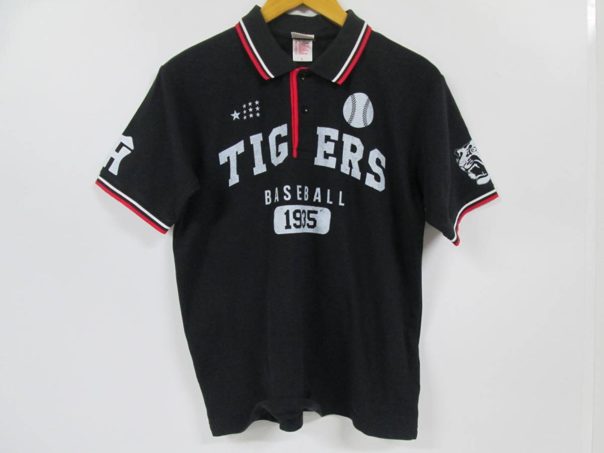 0804i T4026 阪神タイガース HANSHIN TIGERS ポロシャツ メンズ L ユニフォーム ブラック 黒(応援ユニフォーム、ウエア)｜売買されたオークション情報、yahooの ...