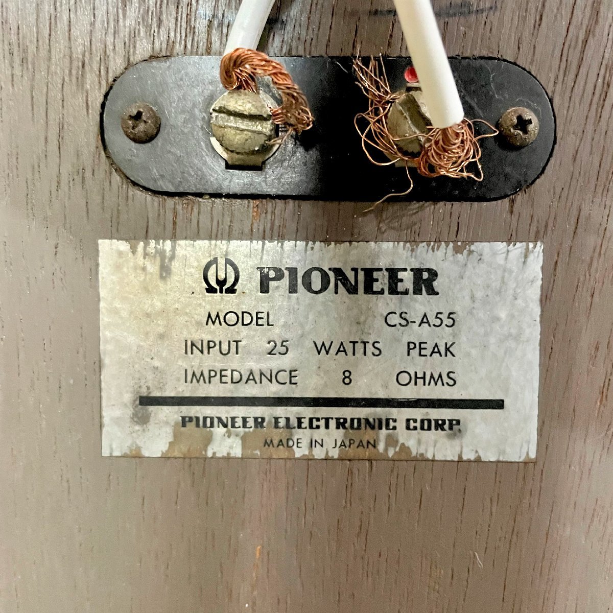 ∞OG∞ Pioneer 60'sスピーカーシステム CS-A55 中古品 動作OK ∞OG∞ Pioneer 60'sスピーカーシステム CS-A55 中古品 動作OK