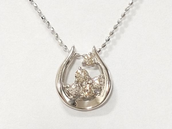 Yahoo!オークション - 【輝くホワイトゴールド】K18WG／ダイヤ0.21ct／...