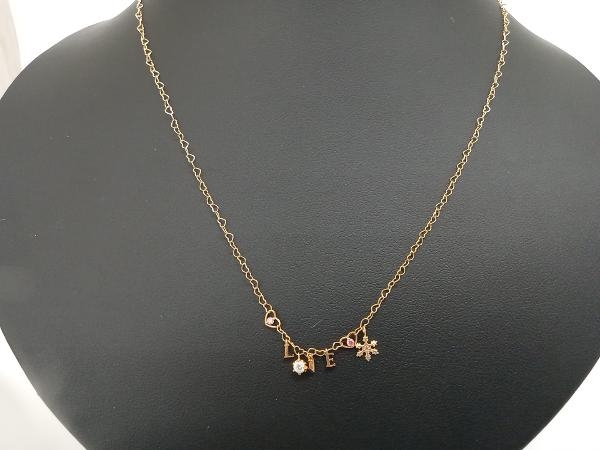 Yahoo!オークション - K10 44cm 総1.3g LOVE ハートモチーフ デザイン ...