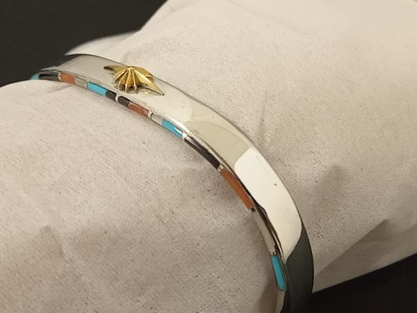 Yahoo!オークション - SAAD／サード／SV／K18／21.3g／ダイヤ付き／バ...