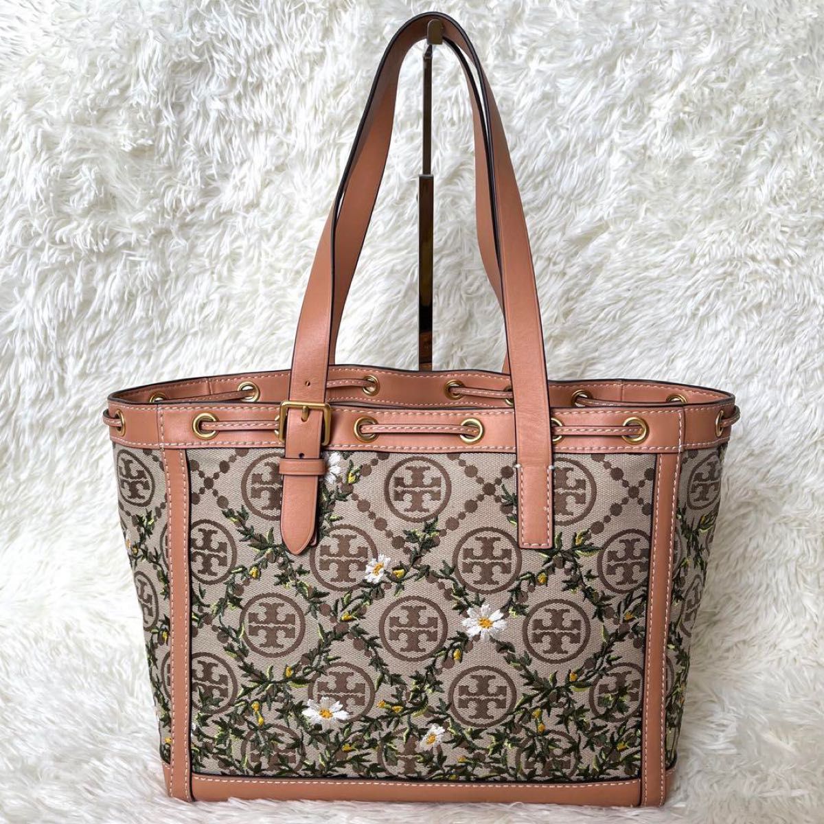 TORYBURCH トリーバーチ トートバッグ エンブロイダリー T TORYBURCH トリーバーチ トートバッグ エンブロイダリー T