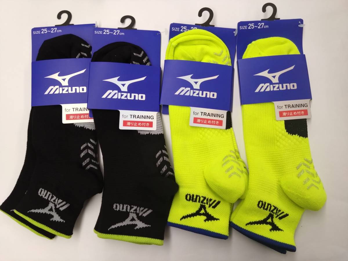 Yahoo!オークション - MIZUNO ミズノ ソックス 靴下 4足 サイズ25～27c...