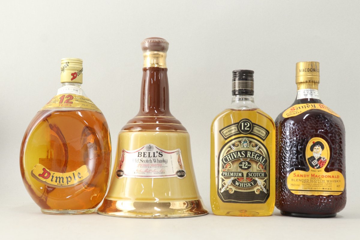 Yahoo!オークション - 未開栓/古酒 スコッチウィスキー 4本まとめて CH...