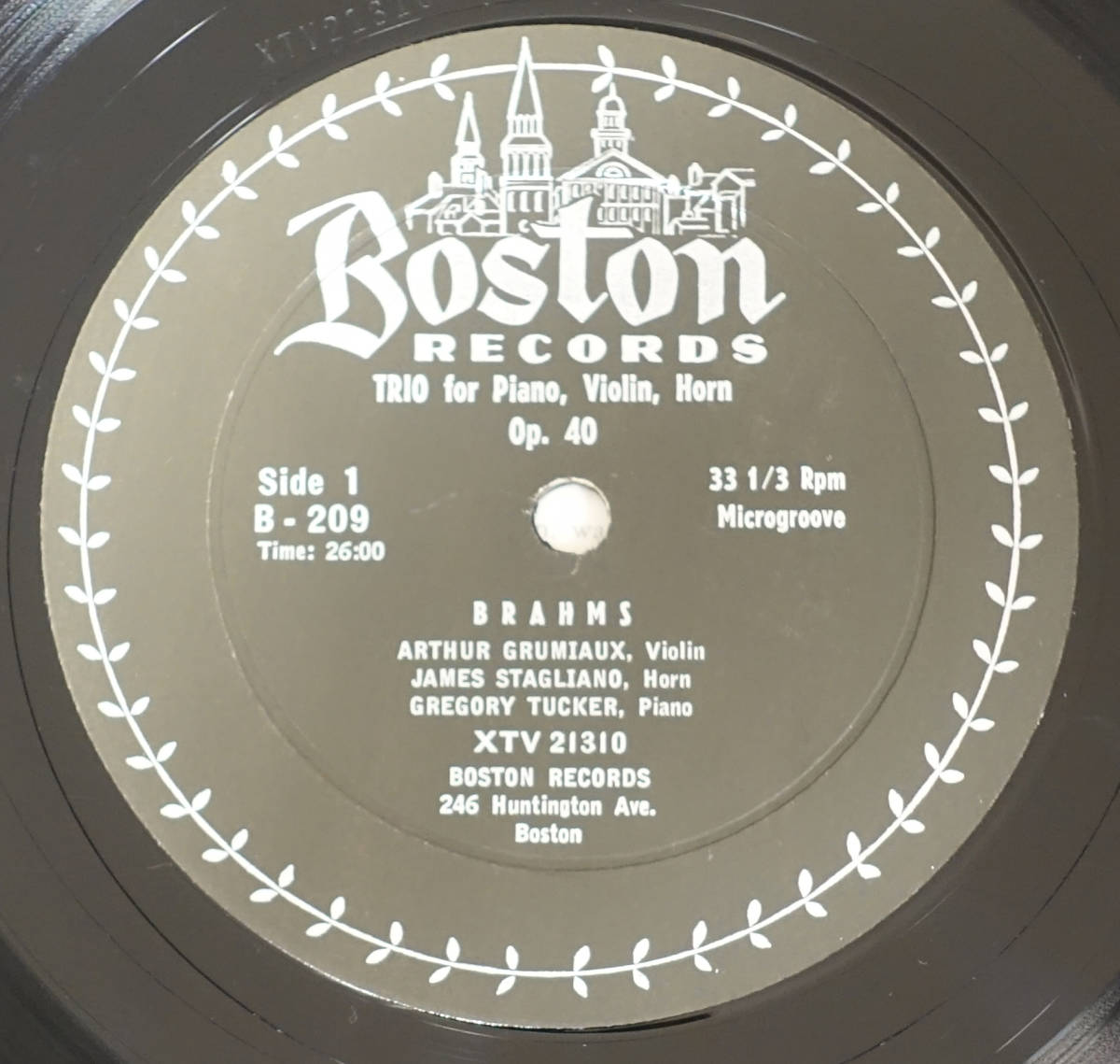 極美 米BOSTON B-209 ブラームス三重奏 グリュミオー(室内楽)｜売買されたオークション情報、yahooの商品情報をアーカイブ公開 - オークファン（aucfan.com）