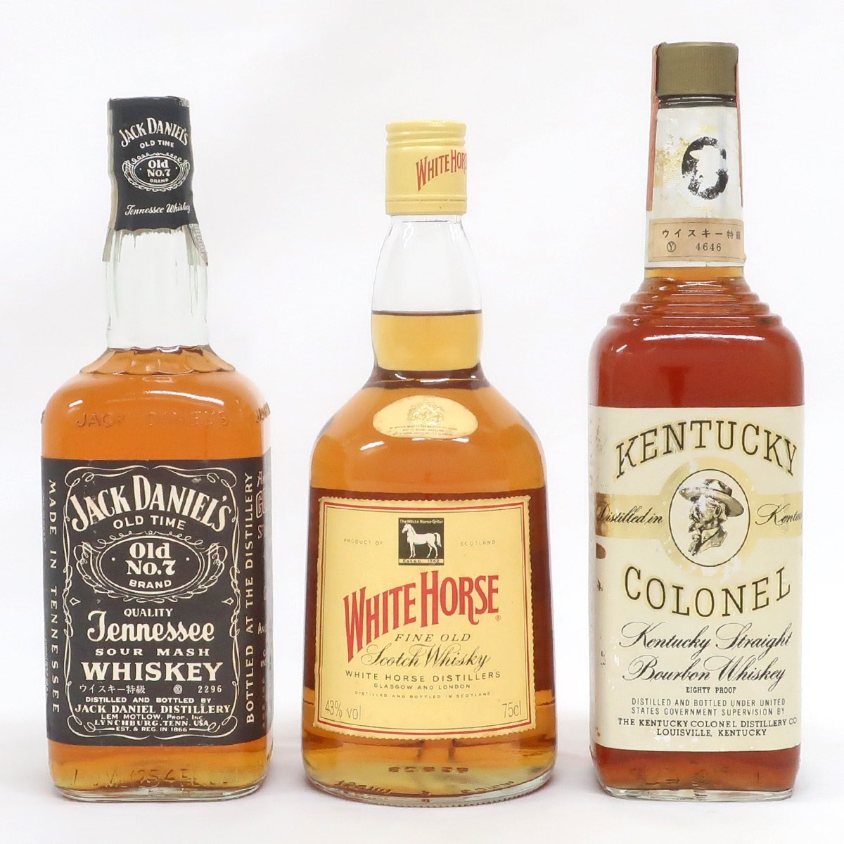 代購代標第一品牌－樂淘letao－SU43 [送料無料] 未開栓 計6本セット ジャックダニエル/ホワイトホース/ケンタッキーコロネル/ロイヤルカルロス/カサマエストリ/ウシュクベ