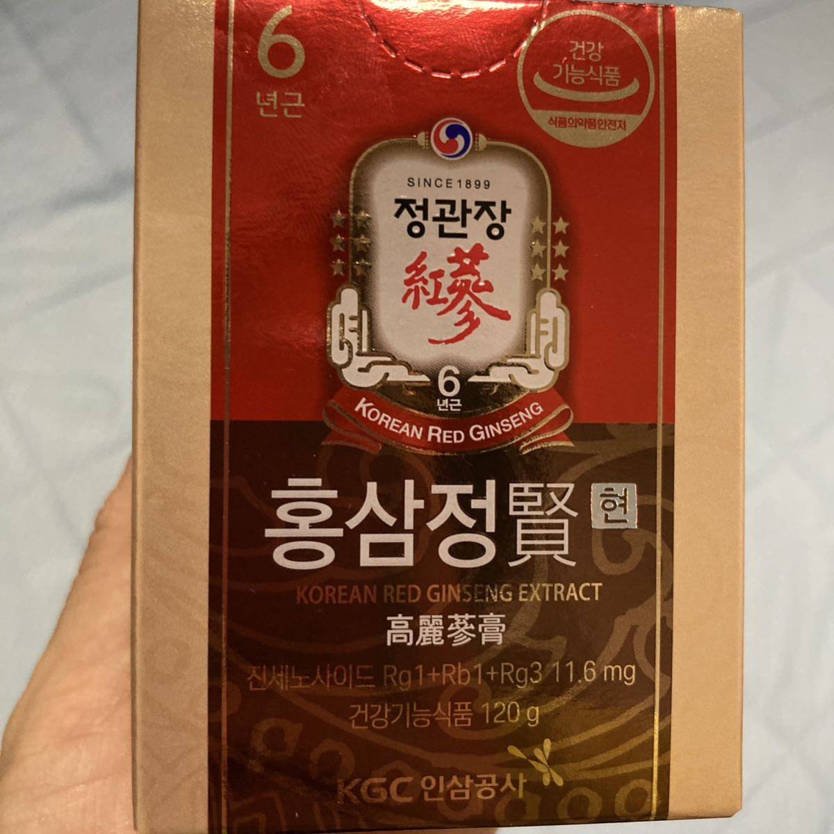 Yahoo!オークション - 正官庄 紅參精 賢 高麗人参エキス120gx2 外箱な...