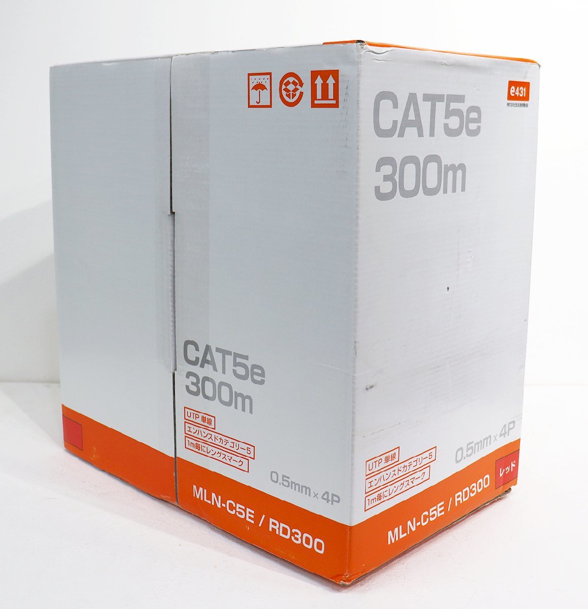 G00521 放送通信機器 e431 LANケーブル CAT5e 300m巻 MLN-C5E/RD300 レッド 0.5mm 4P 品(電線)｜売買されたオークション情報、yahooの商品情報 ...
