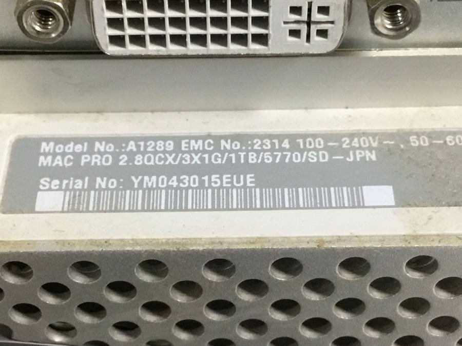 Apple Mac Pro Mid2010 A1289 Quad-Core Xeon 2.80GHz 4GB 1TB 現状品(Mac Pro)｜売買されたオークション情報、yahooの商品情報 ...