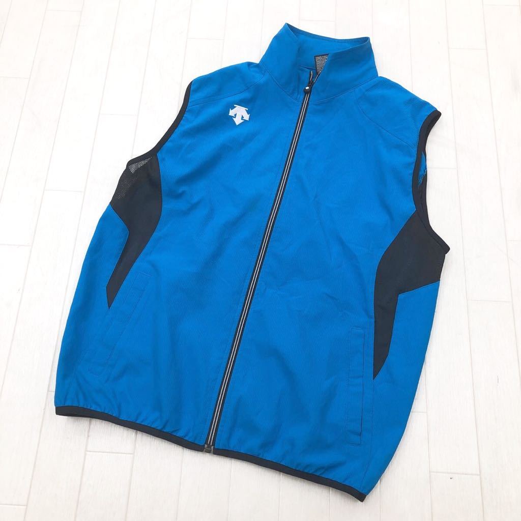 Yahoo!オークション - 1118 DESCENTE デサント ジップアップベスト L ...