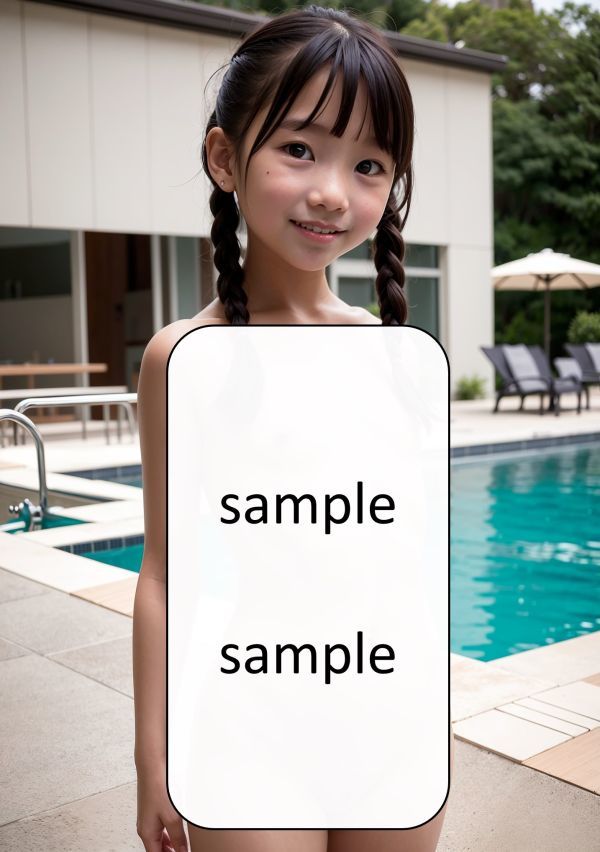 Yahoo オークション B2 サイズ 【 プール開放 】等身大 風 大判 イラ
