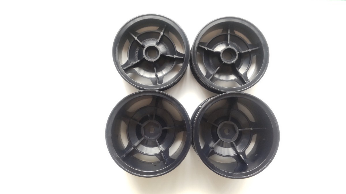 代購代標第一品牌－樂淘letao－タミヤ 2駆バギー スターディッシュホイール 黒染色 DT-02 DT-03 くまモンバギー サンドバイパー デザートゲイター などに♪