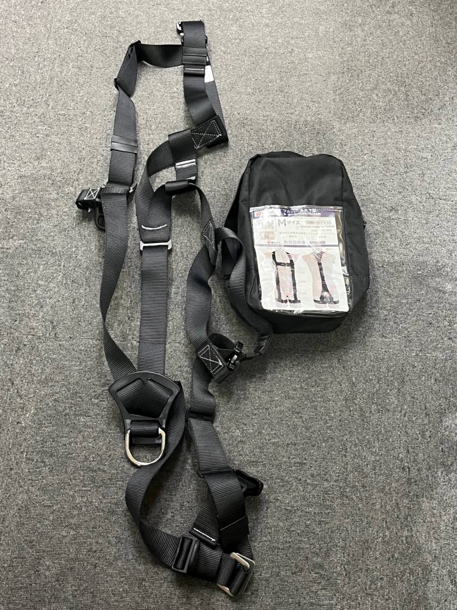 代購代標第一品牌－樂淘letao－Y-34808Y 【未使用】 椿モデル HYF2-M-BL フルハーネスY型安全帯 Mサイズ(160cm～180cm) 黒色