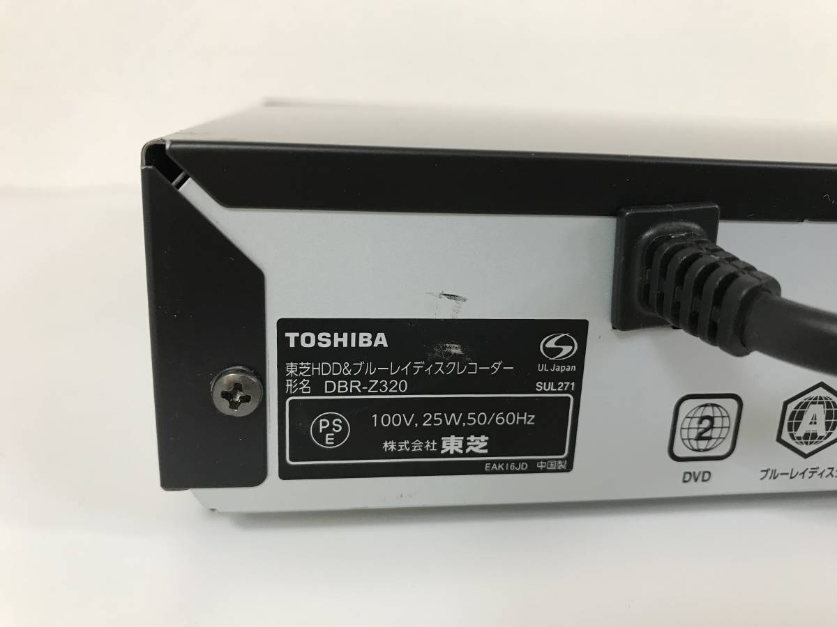Yahoo!オークション - 東芝 TOSHIBA DBR-Z320 DVDレコーダー BDレコー...