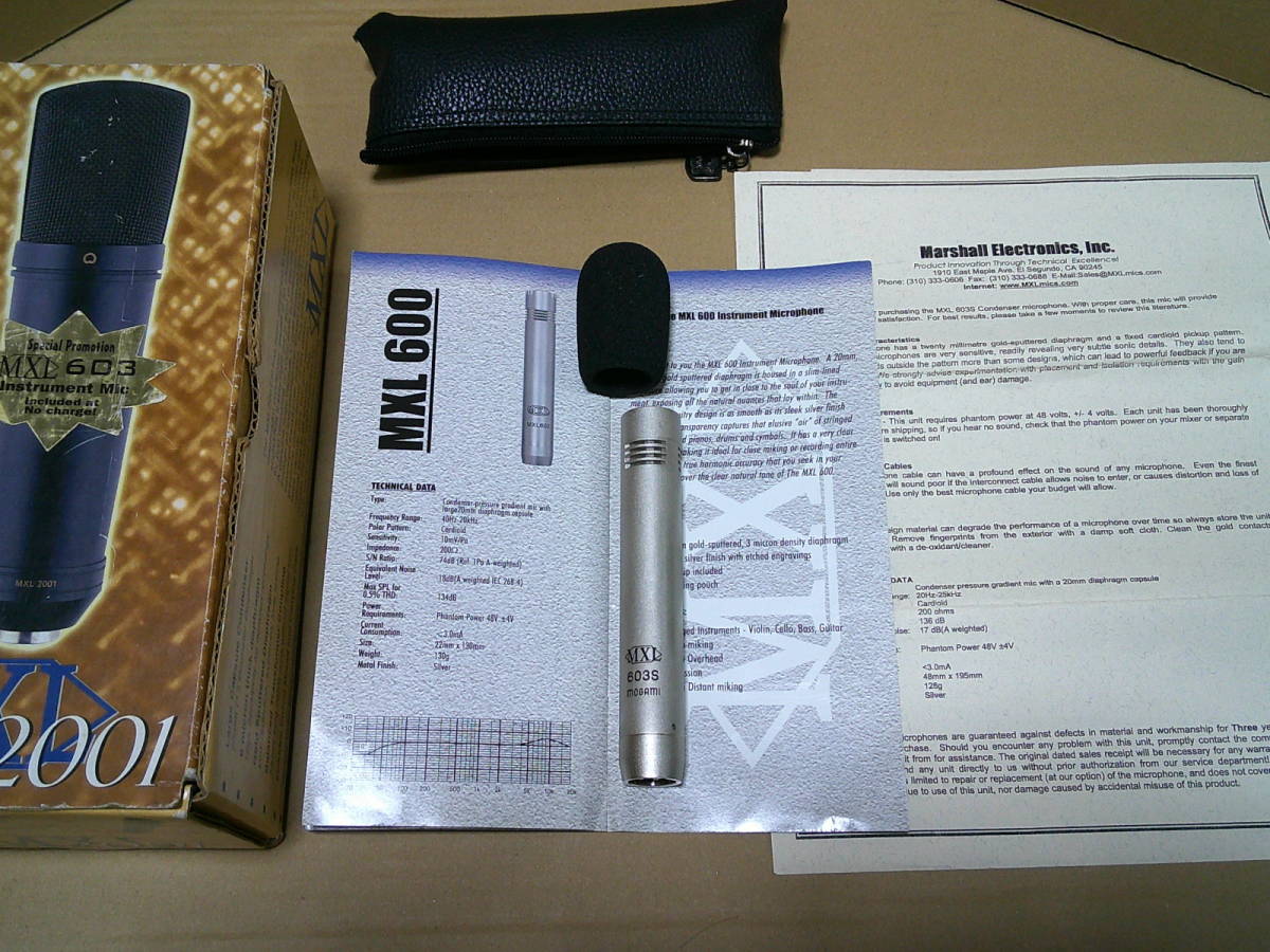 Yahoo!オークション - マーシャル 【MXL】コンデンサーマイク 603S 1...
