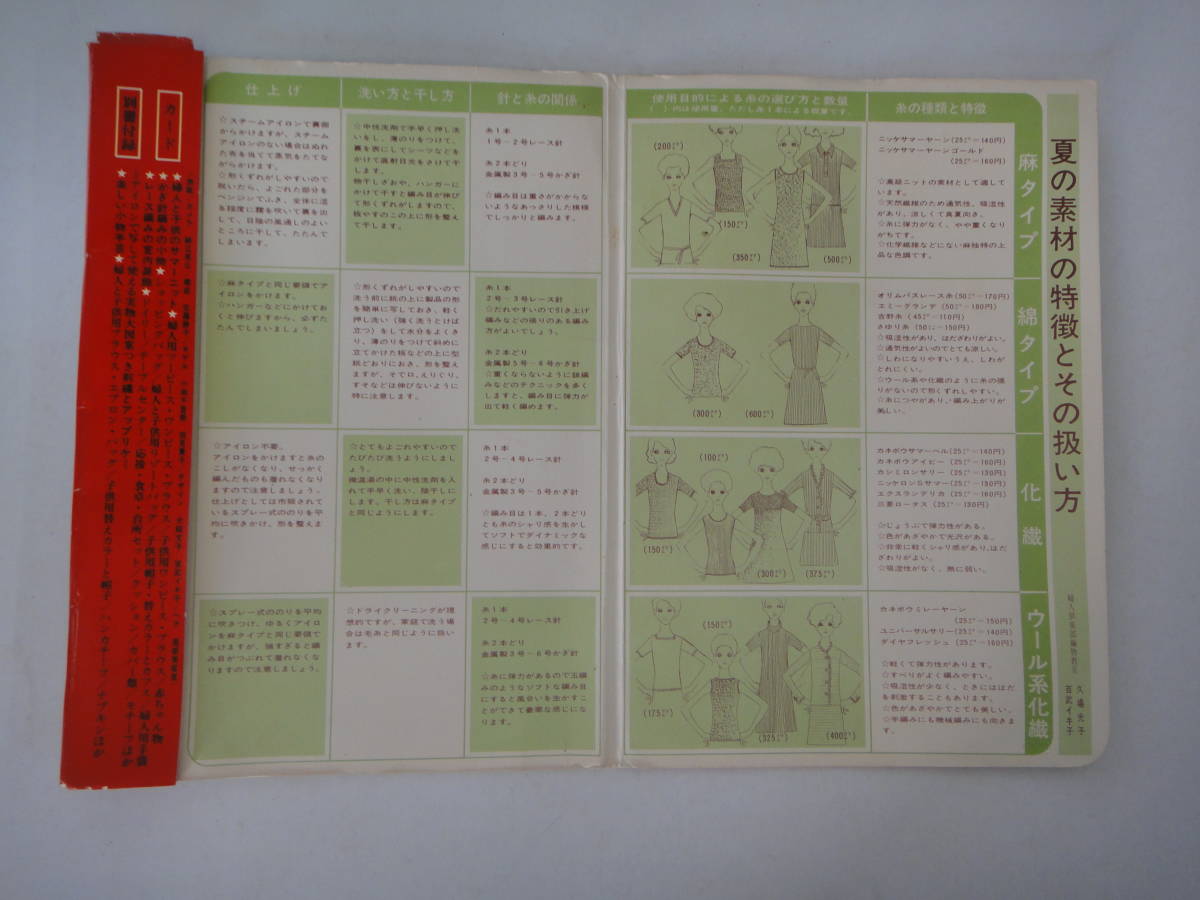 Yahoo!オークション - ちV-12 やさしい夏の流行手芸 S43．6婦人倶...