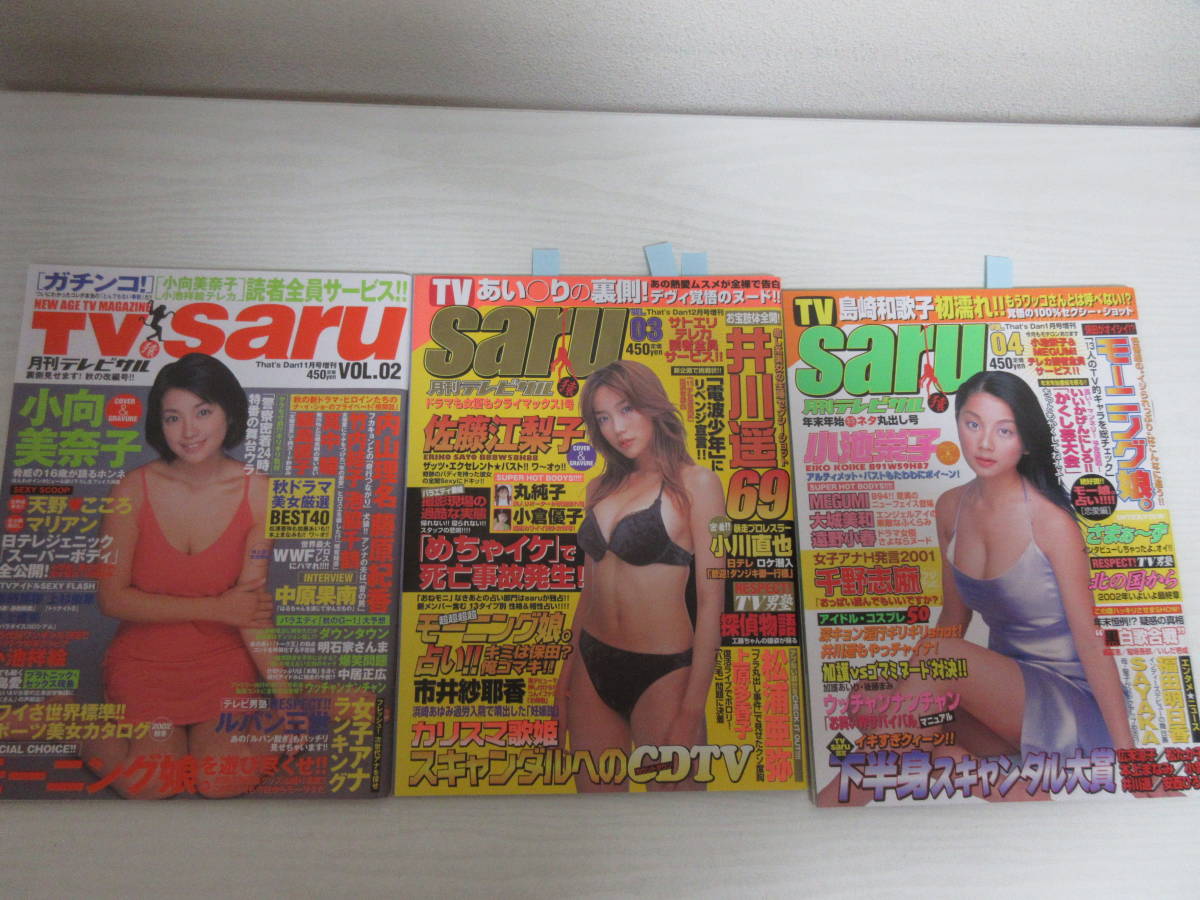 Yahoo!オークション - D21552 TV saru Vol.2-4 3冊 小向美奈子/マリア...