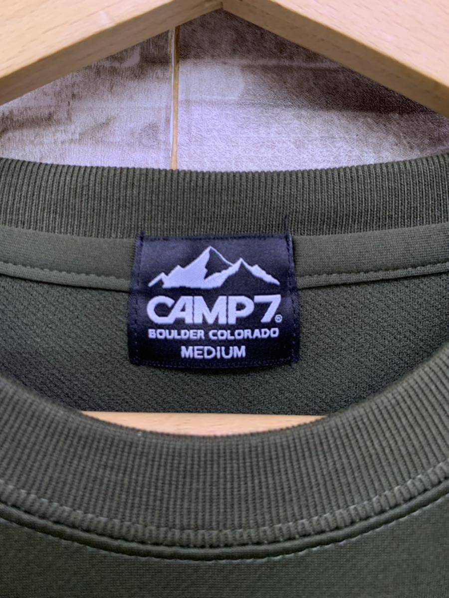 日本代購代標第一品牌【樂淘letao】－M CAMP7 キャンプセブン カーキ アウトドア バックエンボスロンT 長袖Tシャツ メンズ レディース
