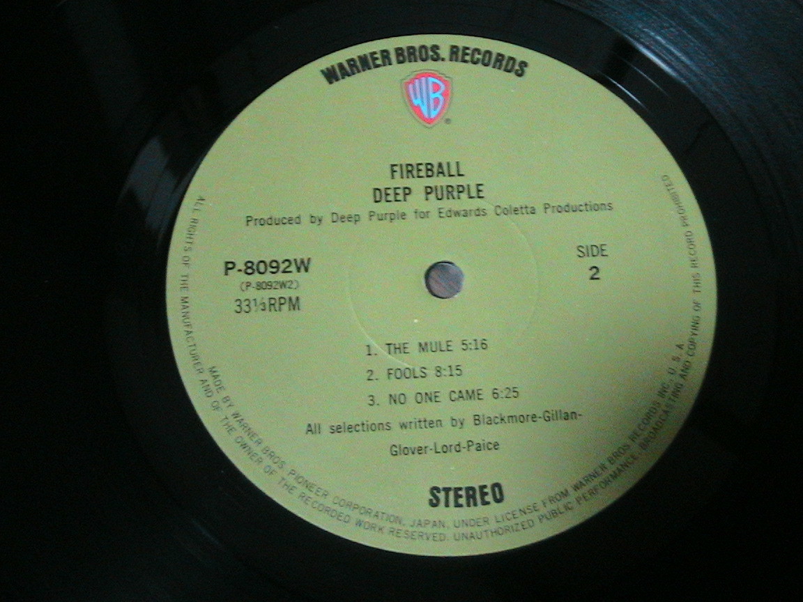 Yahoo!オークション - グリーン・レーベル国内盤1LP ディープ・パープ...