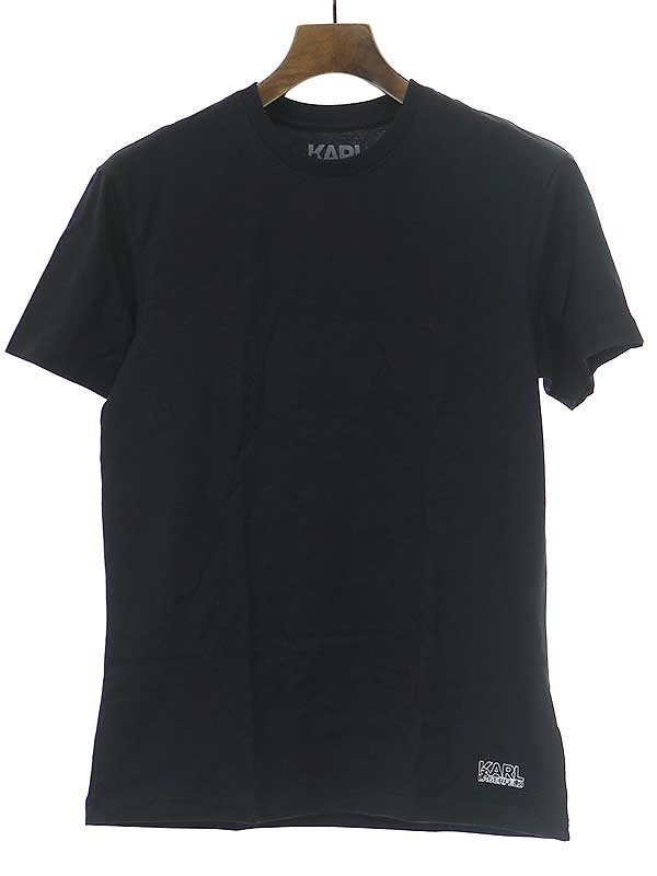 KARL LAGERFELD カール ラガーフェルド UNDER SHIRT SET Tシャツ2枚セット ブラック XS IT29F18KI0WG(文字、ロゴ)｜売買されたオークション情報 ...
