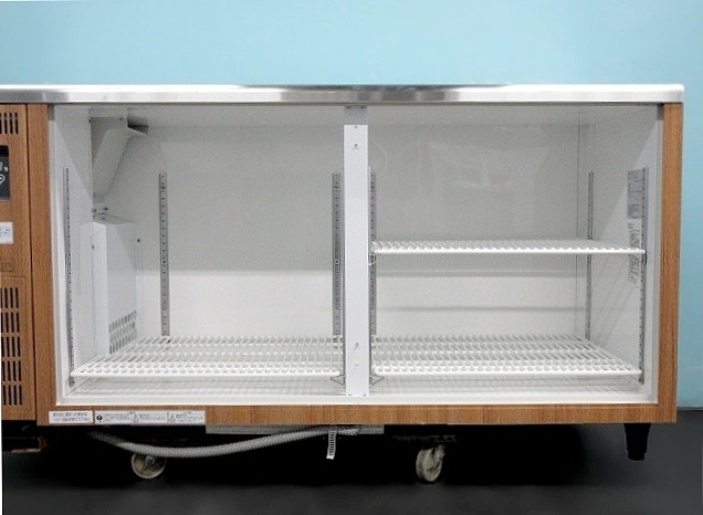 送料別 フクシマ 台下冷蔵ショーケース 388L W1500×D600×H800 2017年 単相100V 木目 TGC-50RE 厨房什器 業務用 Fukushima/230825-Y1 ...